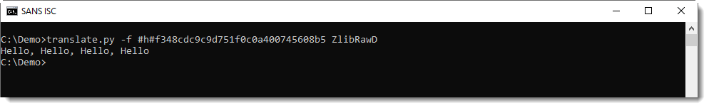 Recognizing ZLIB Compression