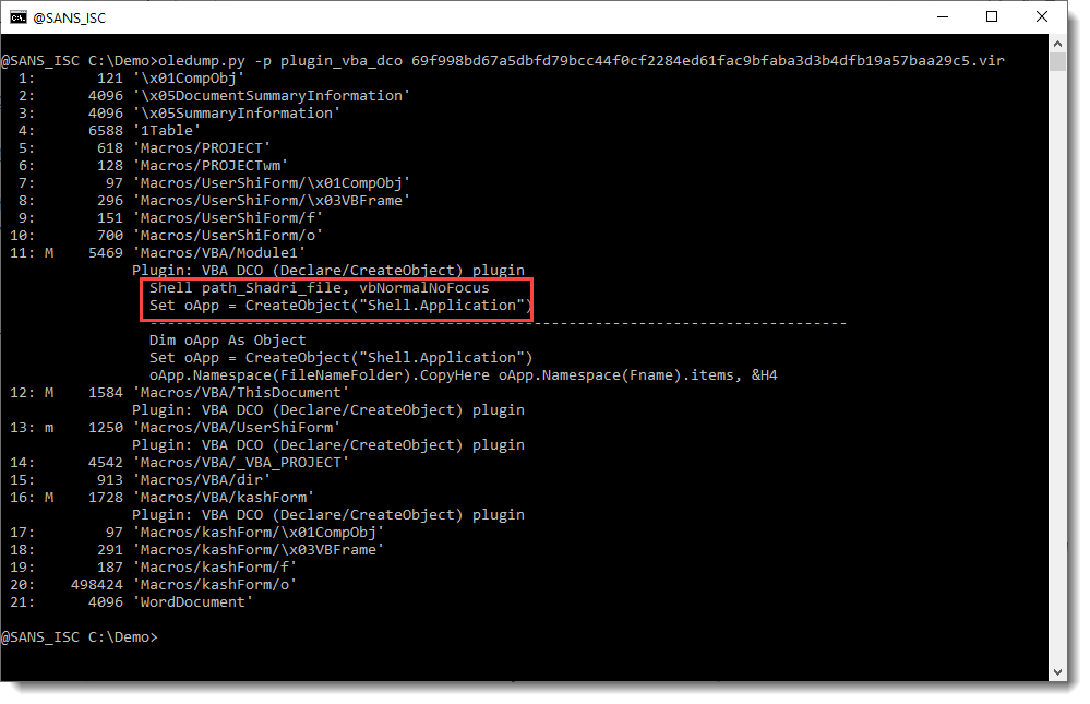Analyzing FireEye Maldocs SANS Internet Storm Center